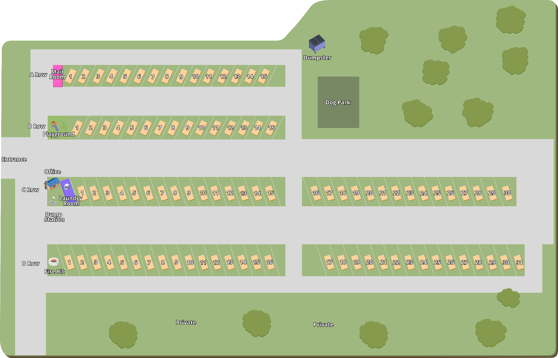 Texas Big RV Park — Spacious RV Sites in Texas